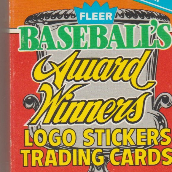 Games | 1987 Fleer Baseball Award Winners Limited Edition 44 Card6 Logo ...